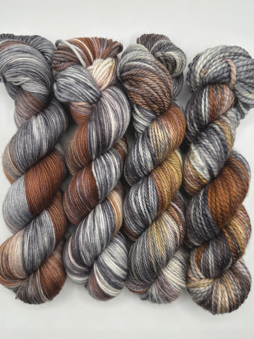 Mountain View Hand Dyed Merino Wool Yarn – Arcane Fibre Works