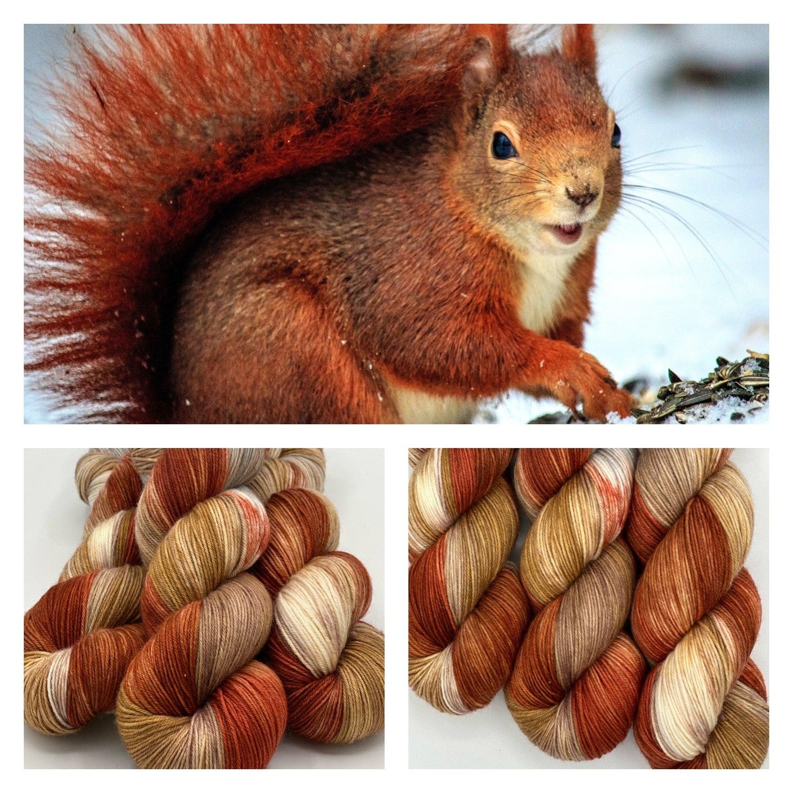 Easy Breezy Beautiful Cover Squirrel Hand Dyed Merino Wool Yarn ...