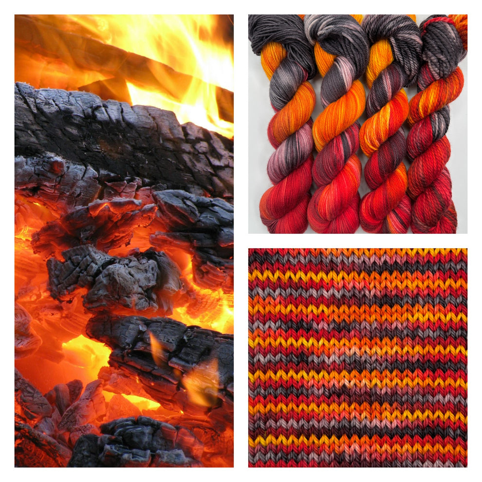 A Burning Desire Hand Dyed Merino Wool Yarn – Arcane Fibre Works