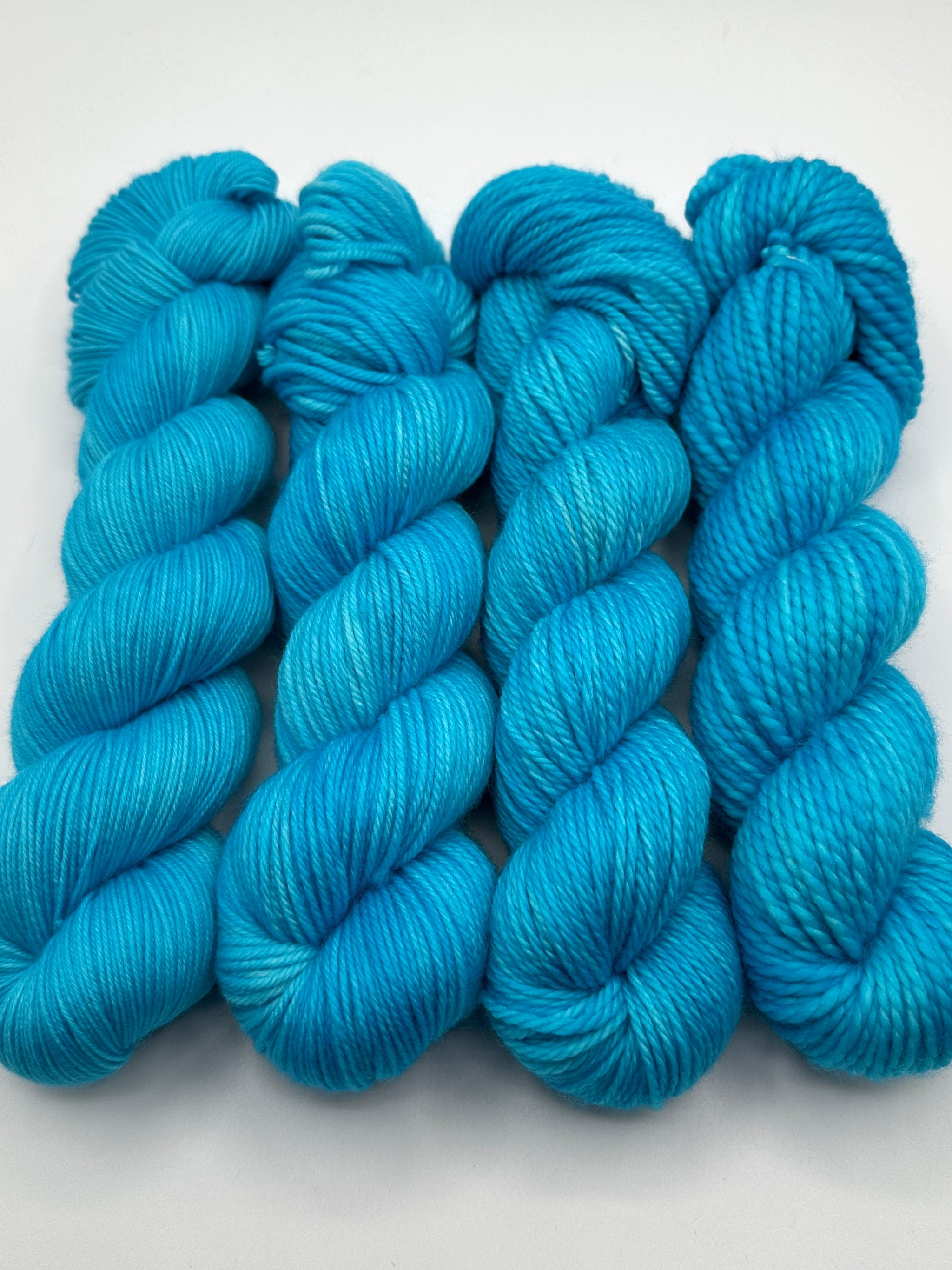 Turquoise Hand Dyed Merino Wool Yarn – Arcane Fibre Works