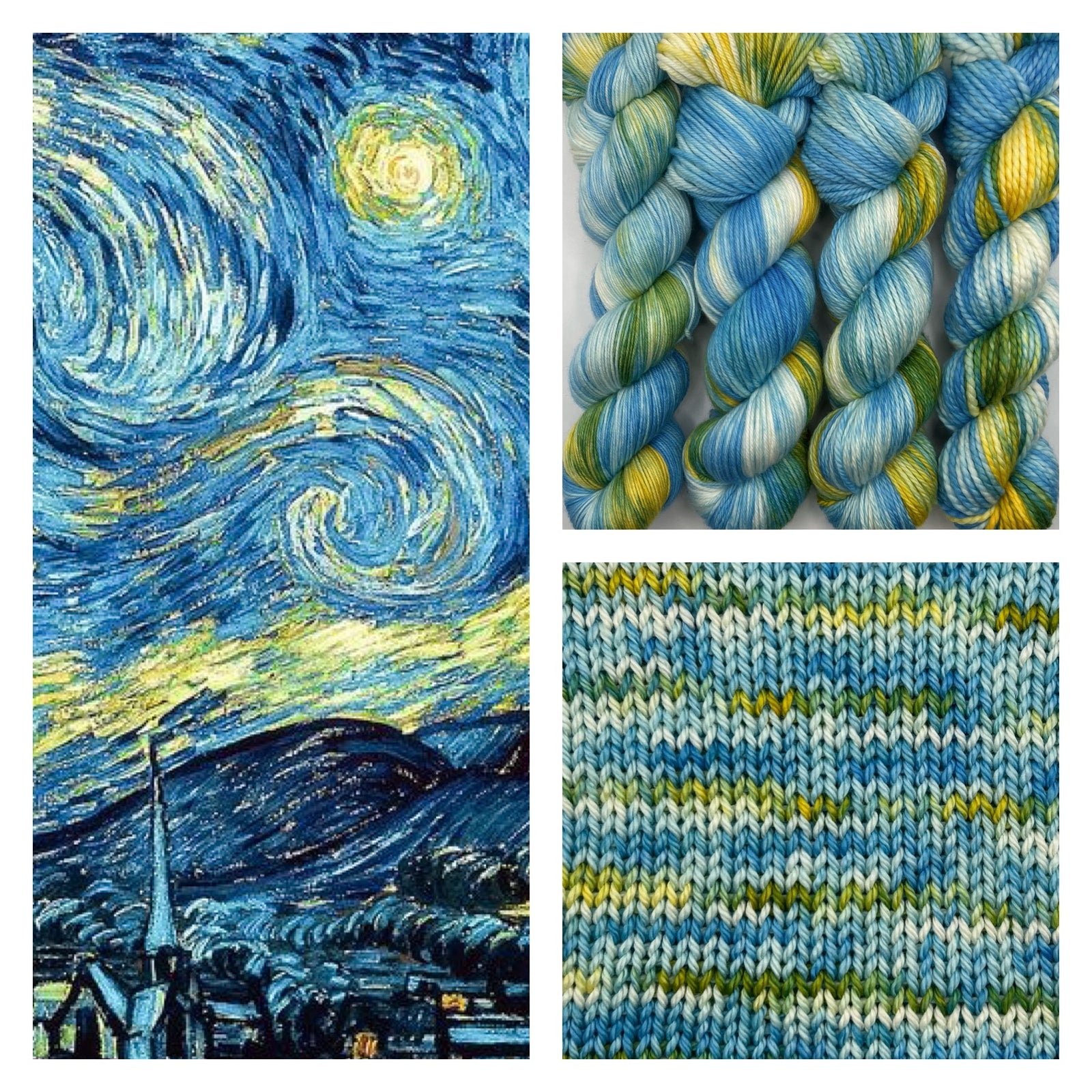 Starry Nights Hand Dyed Merino Wool Yarn – Arcane Fibre Works