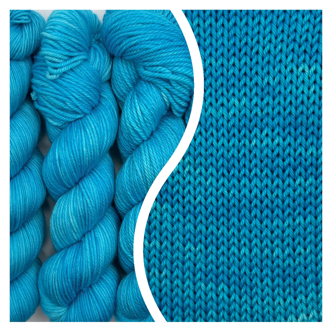 Teal Hand Dyed Merino Wool Yarn – Arcane Fibre Works
